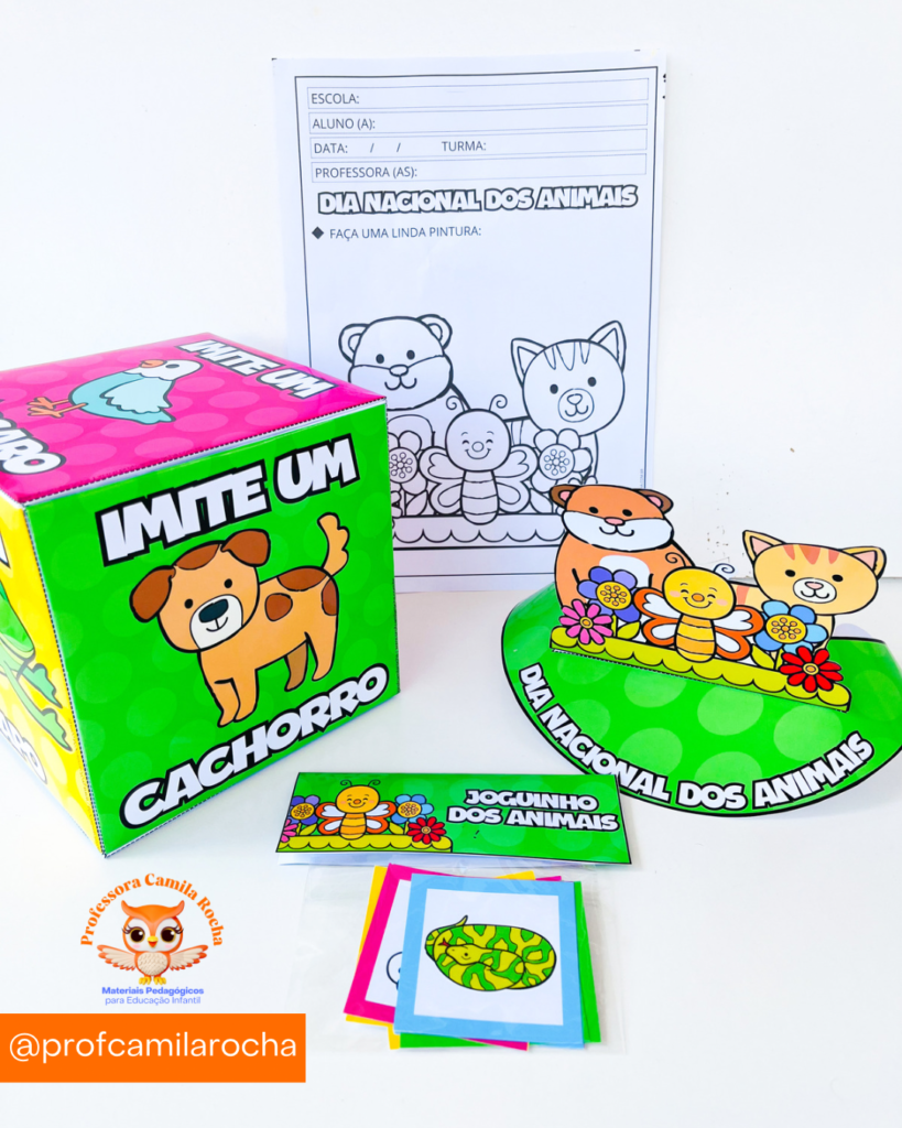 MINI KIT DIA NACIONAL DOS ANIMAIS - Professora Camila Rocha