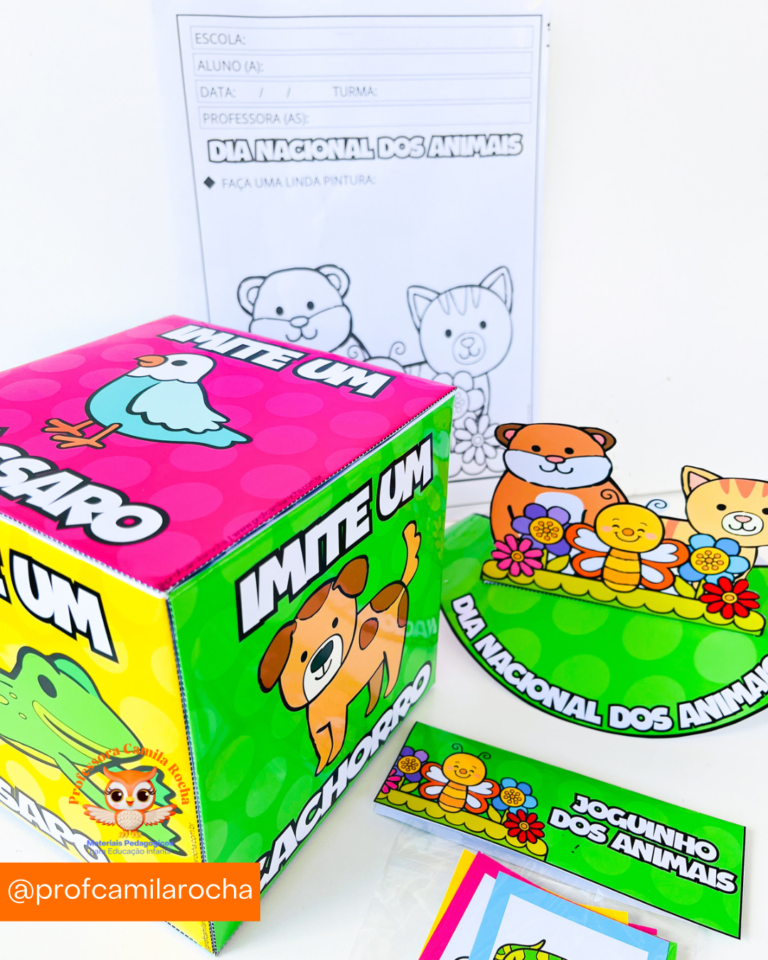 MINI KIT DIA NACIONAL DOS ANIMAIS - Professora Camila Rocha