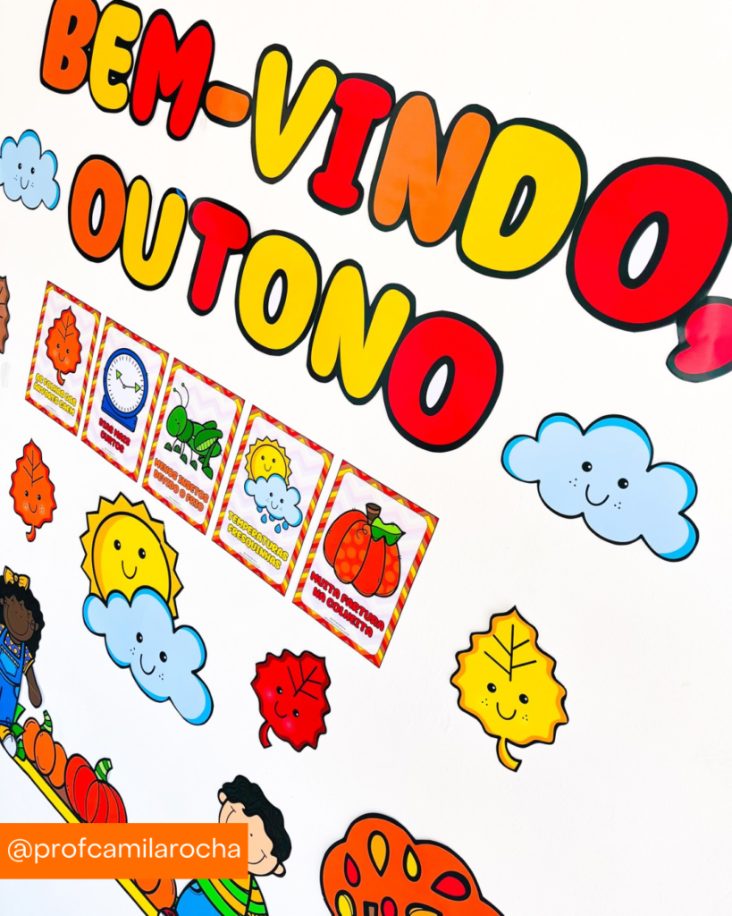 PAINEL DECORATIVO OUTONO - Professora Camila Rocha